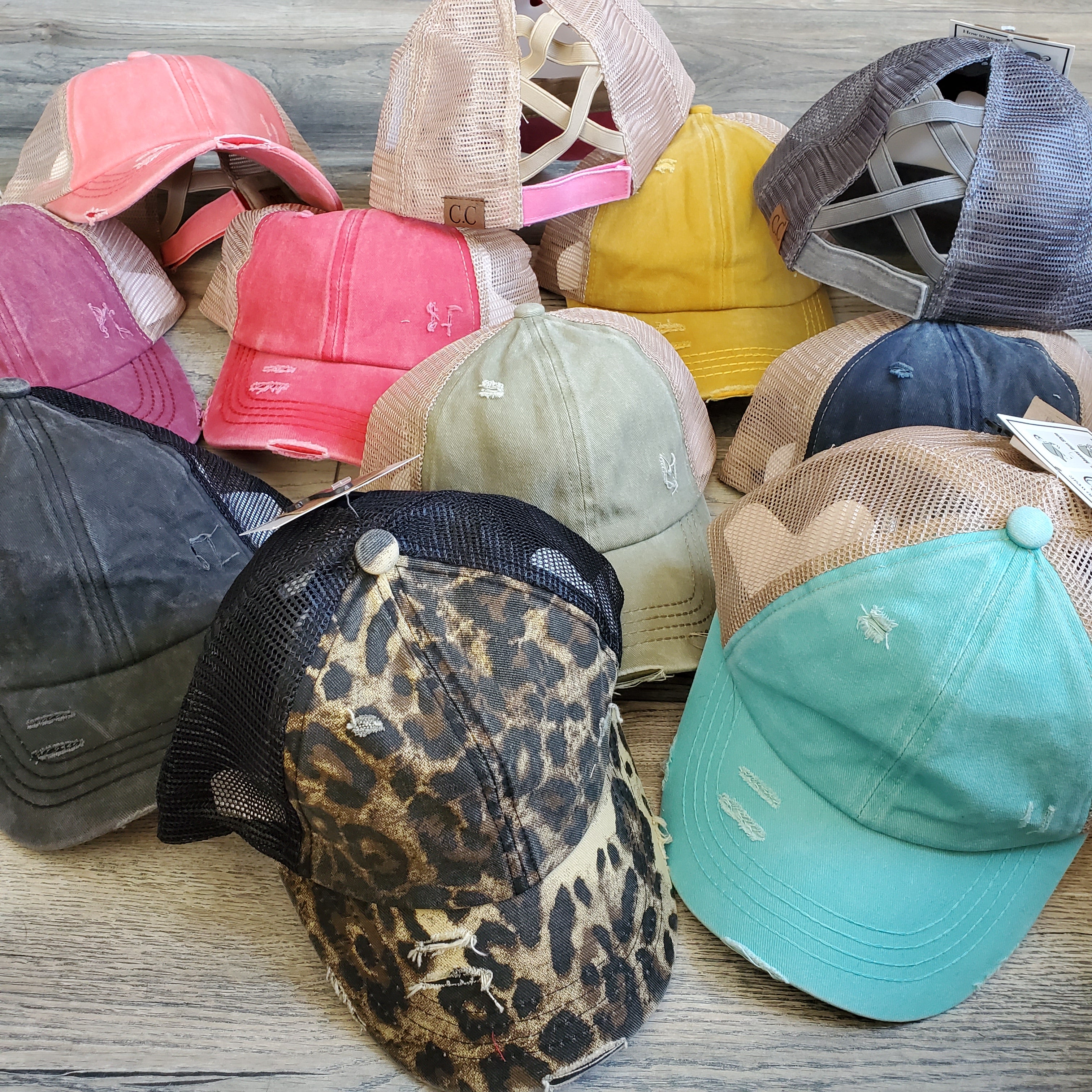 CC Criss Cross Pony Hats